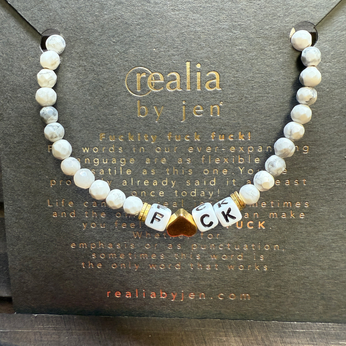 Wordy Naughty Beaded Bracelet – Mainstream Boutique - Mankato